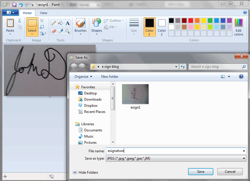 Create A Handwritten Electronic Signature With A Camera Phone